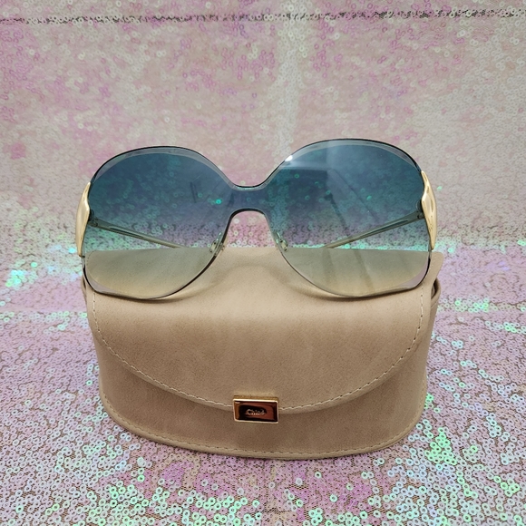 Chloe | Accessories | Chloe Blue Milla Sunglasses Authentic | Poshmark